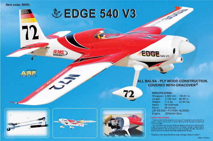 Black Horse Edge 540 V3 85cc – Micton Hobbies