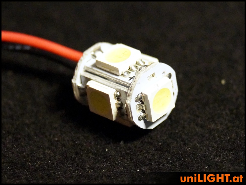 1.8W Cube Light 5-Sided Red – Micton Hobbies