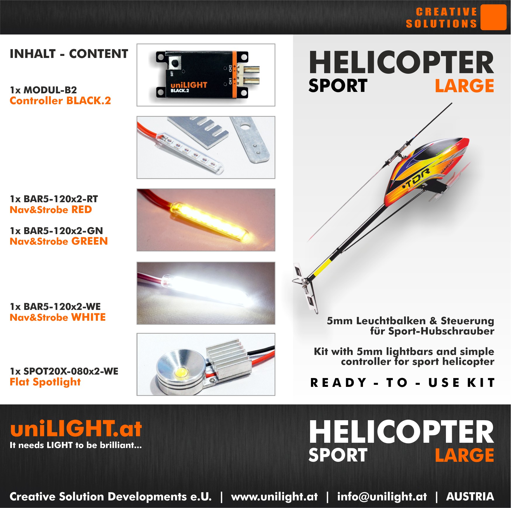 Sport Helicopter Large Light Set – Micton Hobbies